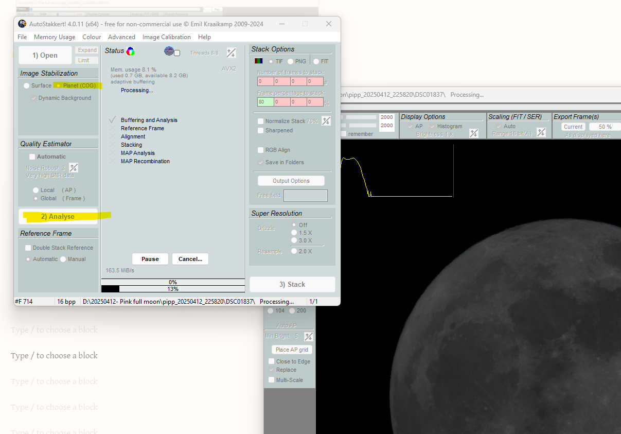 Processing moon data – Abisography